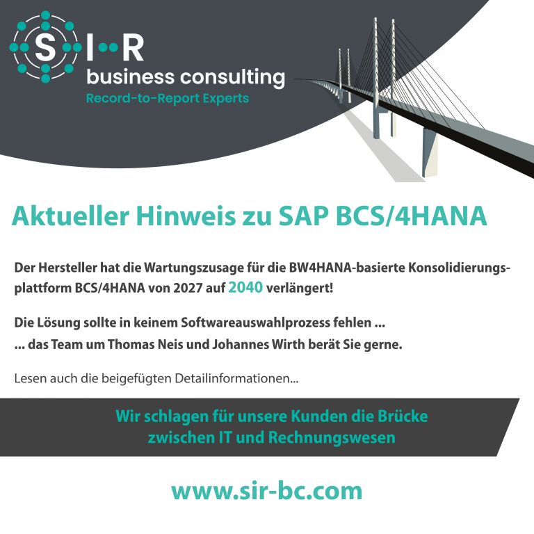 Record to Report SAP - SIR business consulting GmbH